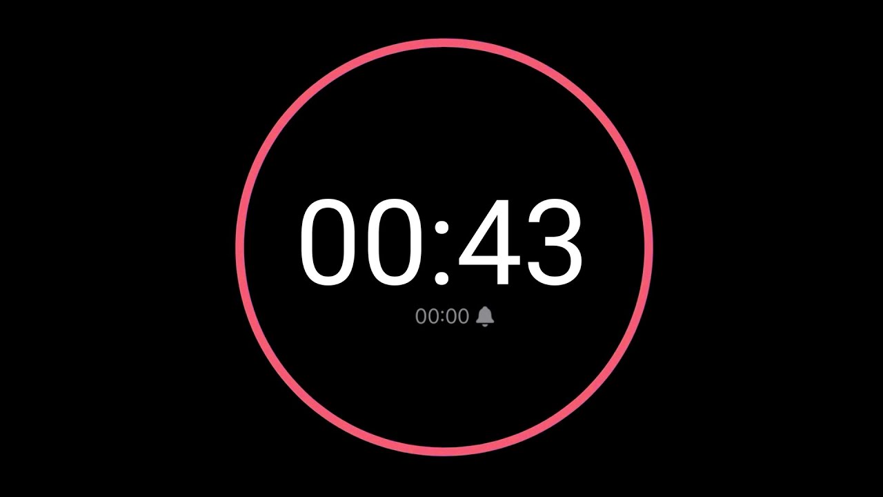 43 Second Countdown Timer / iPhone Timer Style