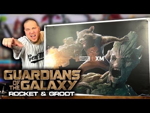 ROCKET & GROOT Statue Unboxing & Review | XM STUDIOS | Guardians of the Galaxy