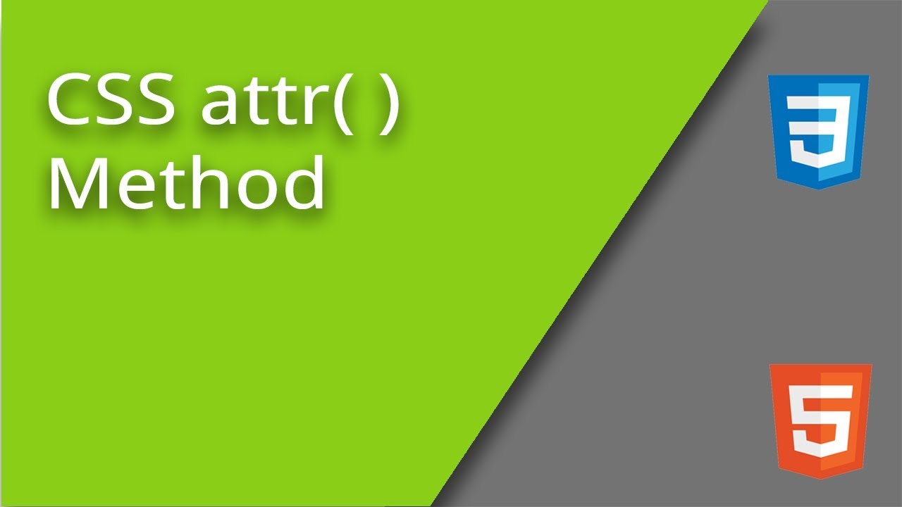 CSS attr( )  method