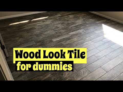 How to- laying wood look tile in a room tips and tricks