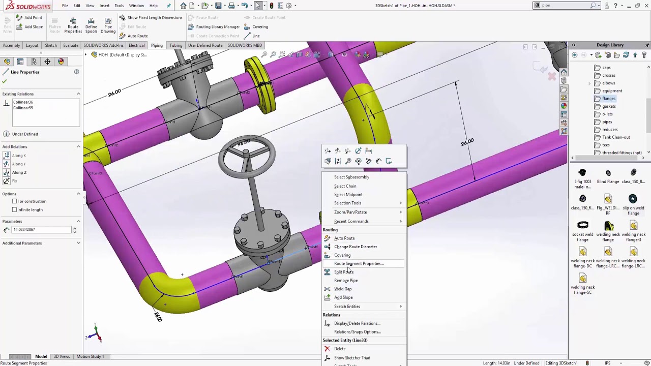 SOLIDWORKS - Routing Pipe 101