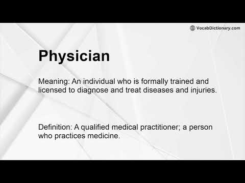 Physician Meaning