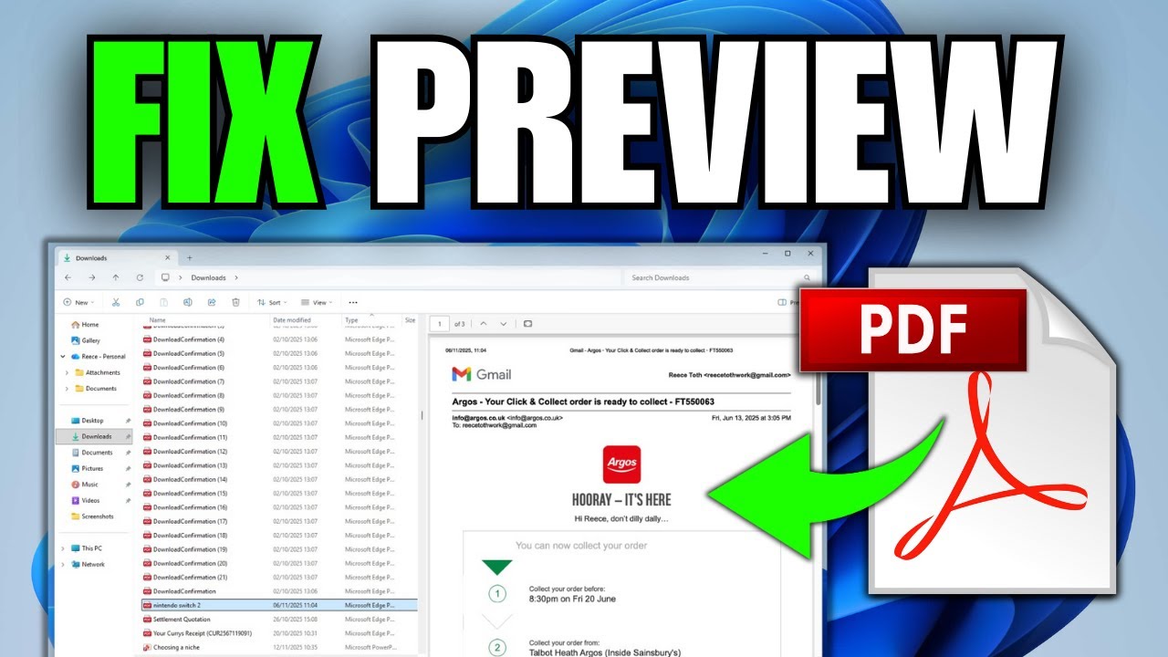 How To Fix PDF Preview Pane Not Working In Windows 11