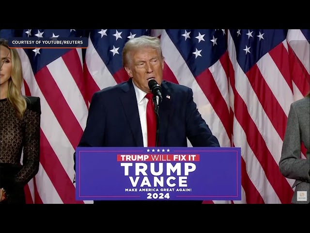 WATCH: Donald Trump addresses supporters after projected win