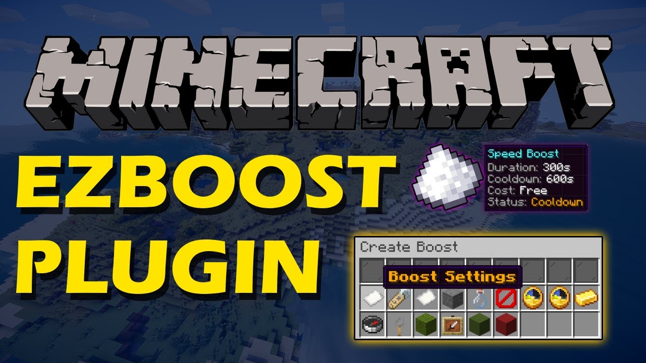 Custom player boosters in Minecraft with EZBoost Plugin