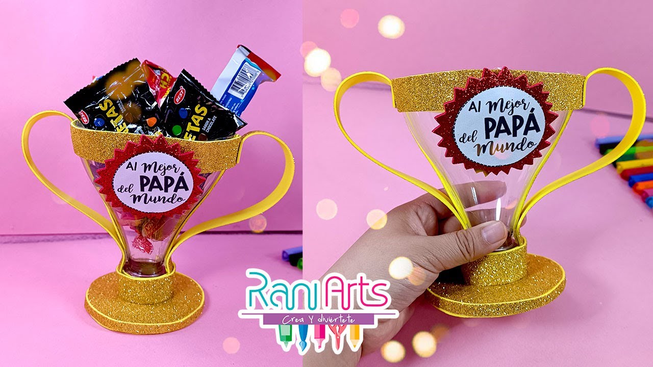 Regalo para el día del PADRE - Trofeo al mejor papá - ideas fáciles para papá