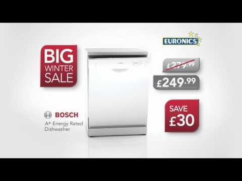 Euronics BIG Winter Sale, Bosch, Dishwasher & Washing Machine