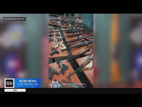 San Bernardino police confiscated over 120 firearms in gun trafficking bust