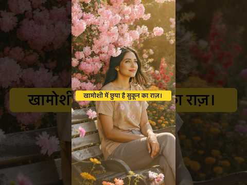 Silence is the Secret of Peace (Hindi) #shorts #rootedwithdralicepreetha