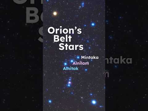 Sabuk Orion: Alnitak, Alnilam, dan Mintaka #rasibintang #astronomi #pelajarilangit #bintang