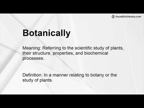 Botanically Meaning