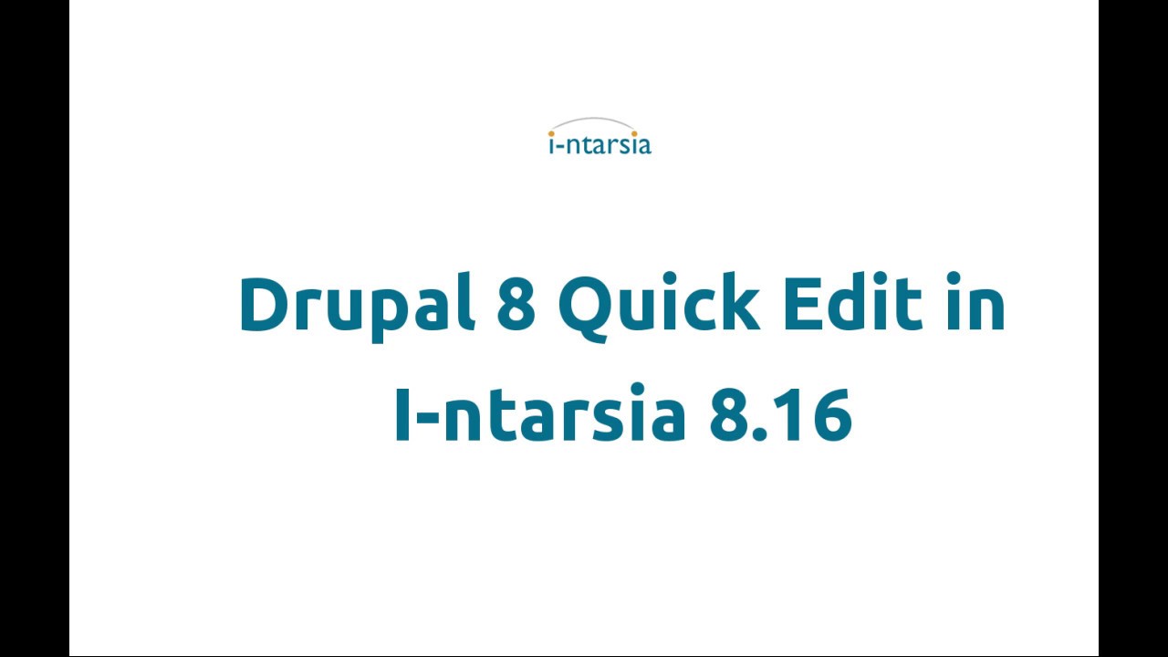 Drupal 8 Quick Edit