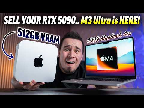 HOLY MOLY!? M3 Ultra Mac Studio is NUTS & M4 MacBook Air