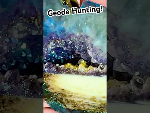 Exciting Geode Discovery with Rotary Hammer
