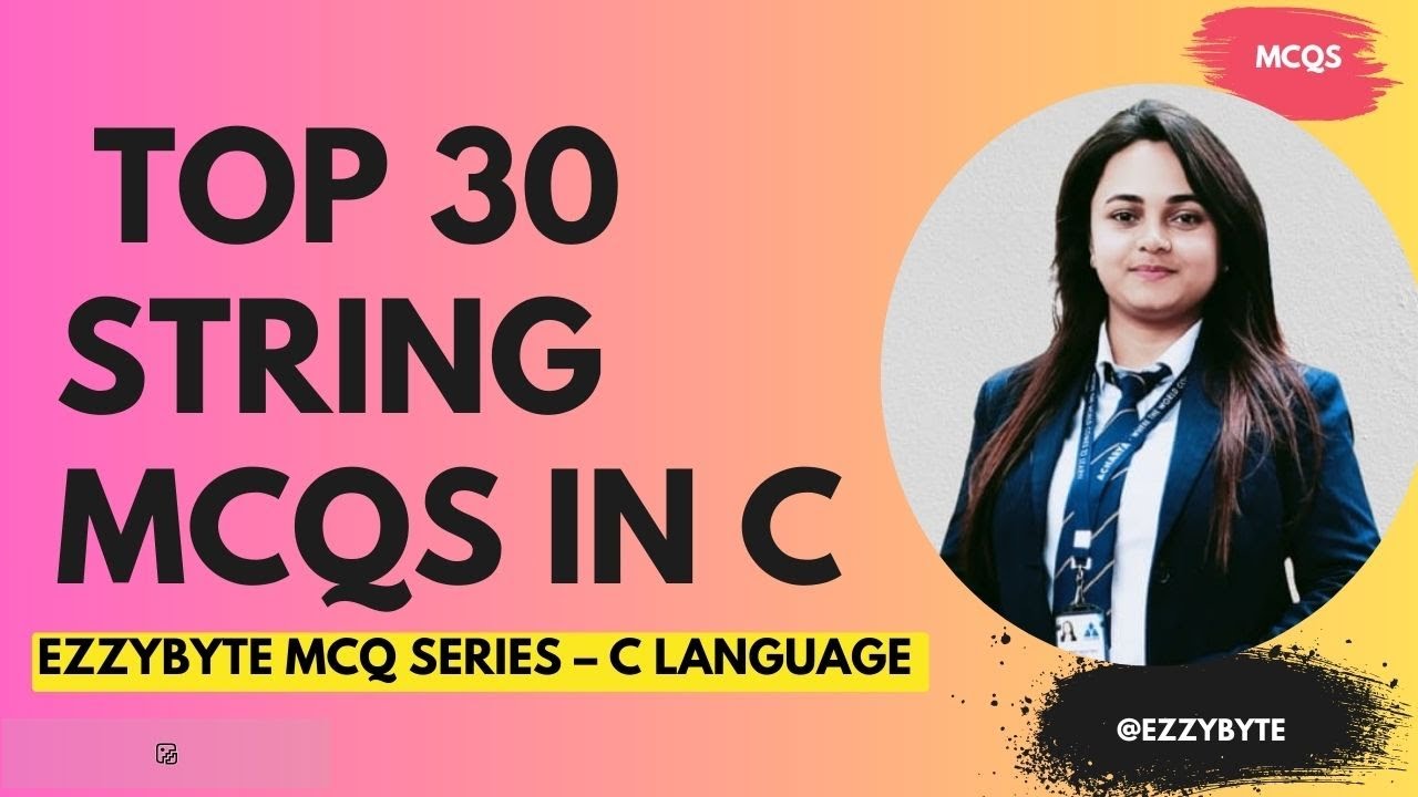 C Programming STRING & PREPROCESSOR MCQs Secrets REVEALED #mcq #mcqs