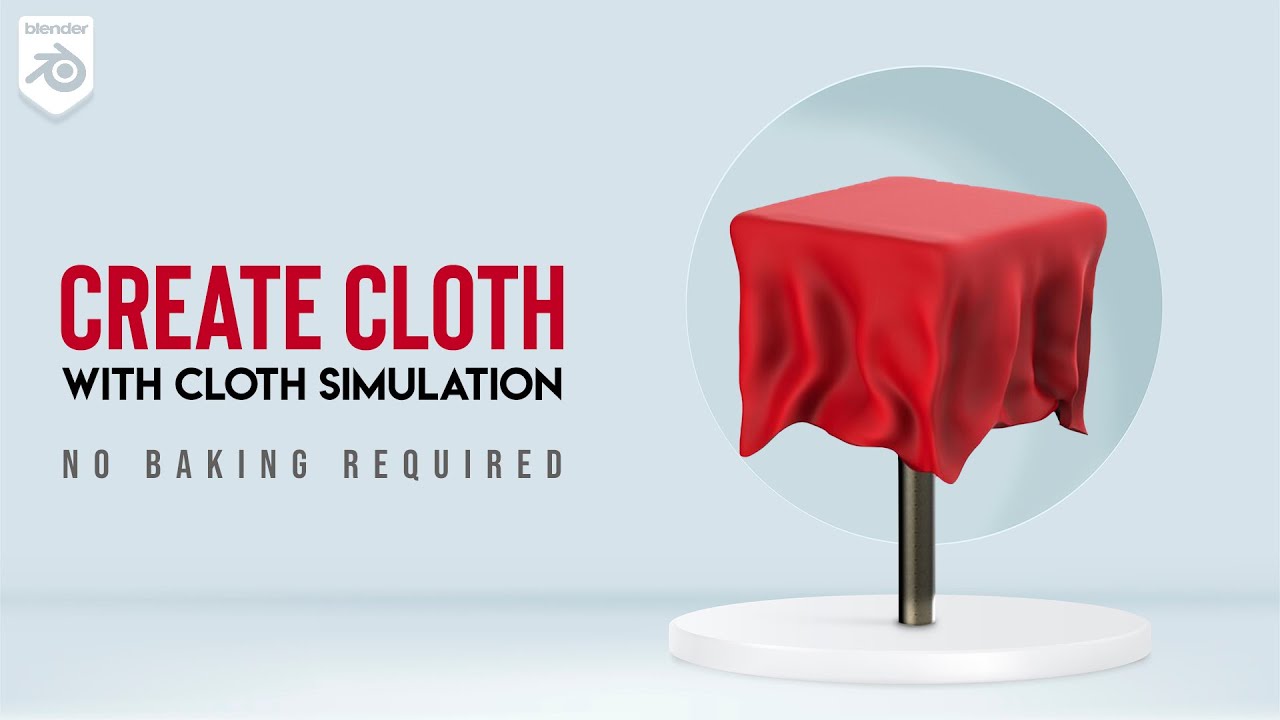 Create Cloth in Blender without using Physics Simulation || Deepak Graphics