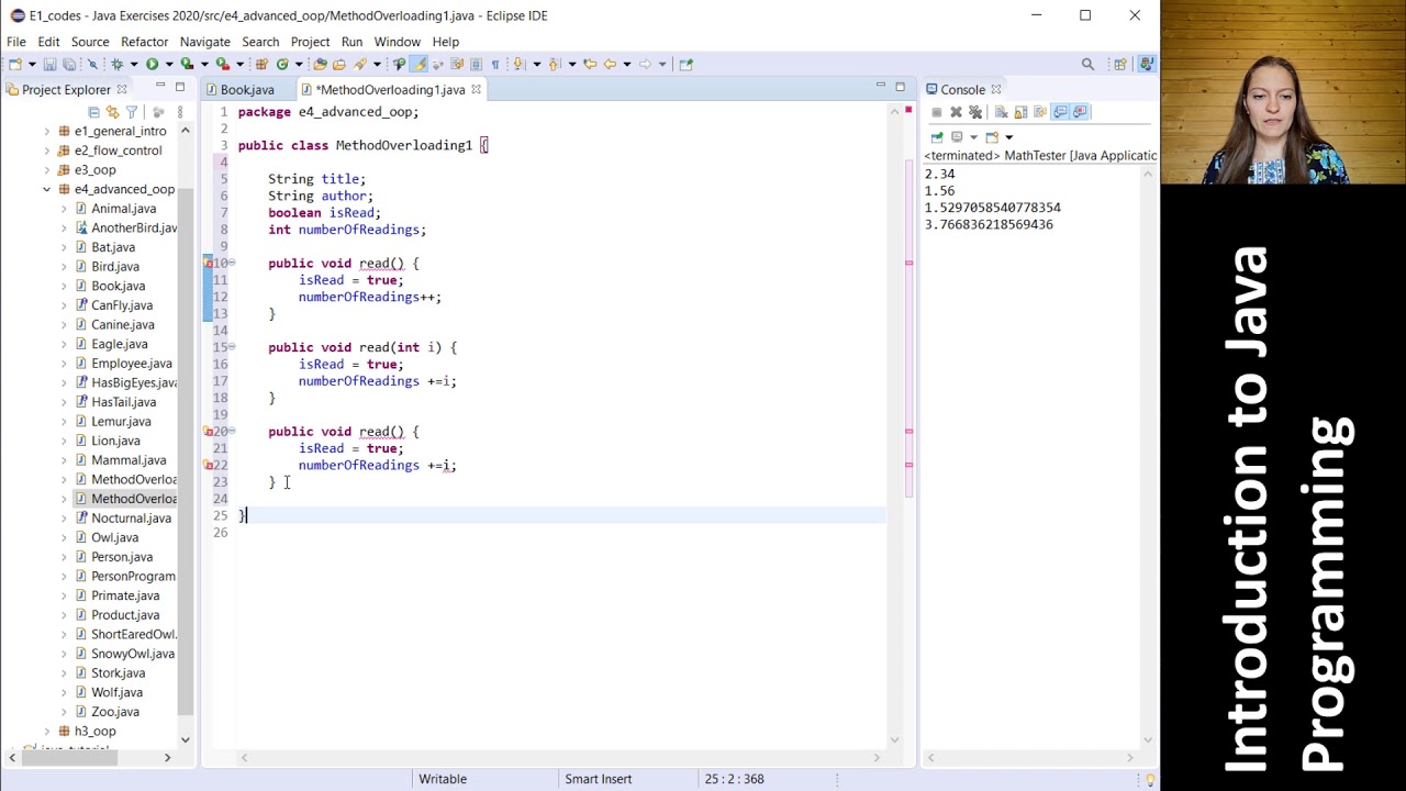 JAVA - E4 - Advanced OOP - Part 1
