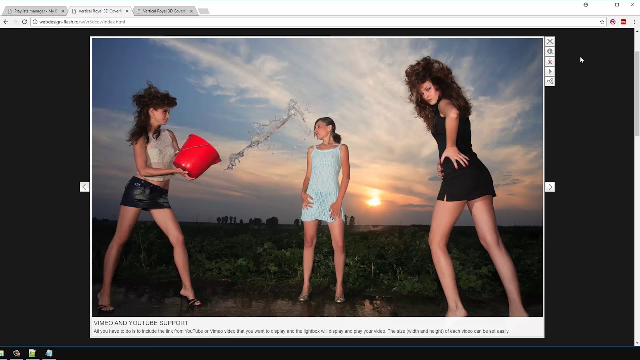 Vertical Royal 3D Coverflow Wordpress Plugin video tutorial