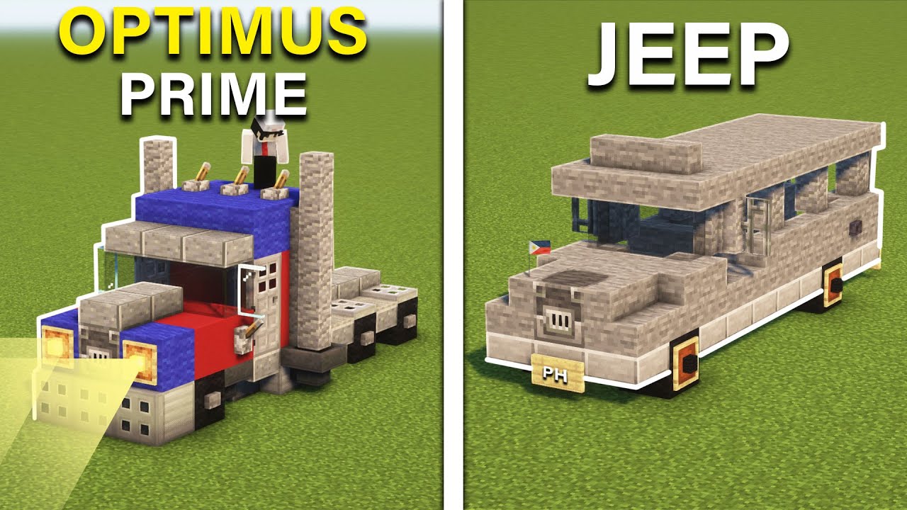 MINECRAFT | 10 New Vehicle Build Ideas That You Should Know ...