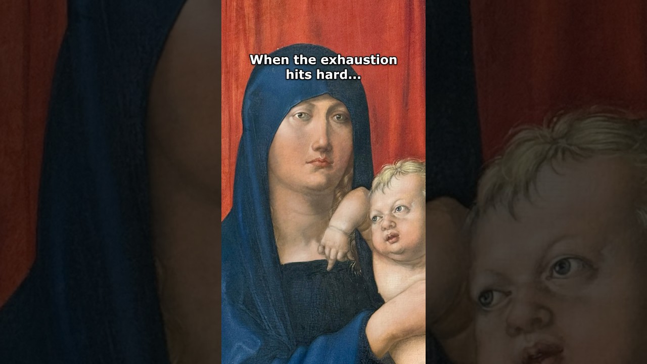 At the end of the day, Madonna was a mom too  #arthistory #art #painting