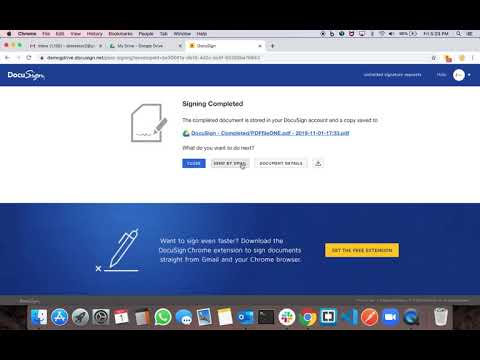 DocuSign Demo for Google Drive Send by email flow