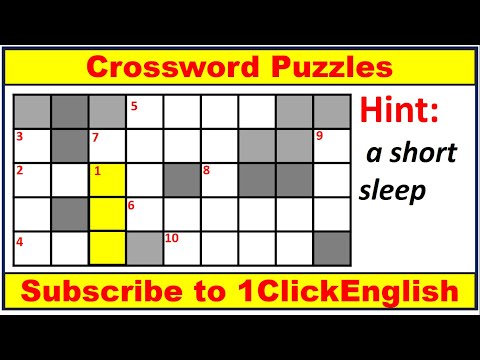 Crossword Puzzles-13|Crossword Game|Word Puzzle|Crossword puzzle in English|EnglishPuzzles|Puzzles