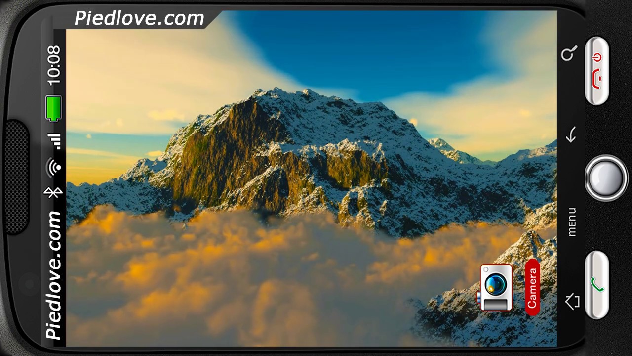 Icy Mountains Amazing Clouds 3D Personalization for Android [PiedLove]