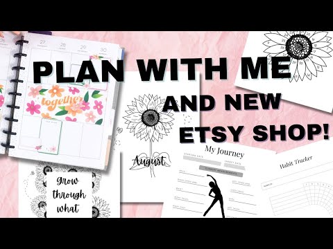 PLAN WITH ME [Happy Planner] + New Planner Inserts Etsy Shop