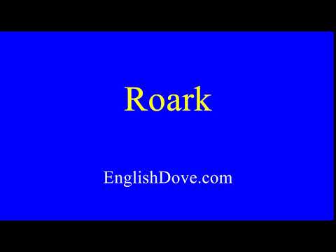 How to pronounce Roark in American English.