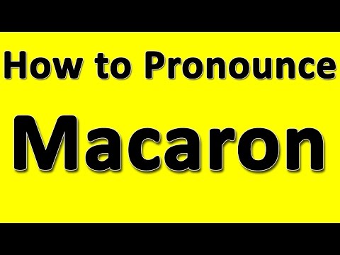 How to Pronounce Macaron
