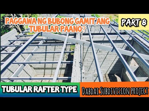 Tubular Steel Roof Framing Installation | Rafter Type Roof Framing