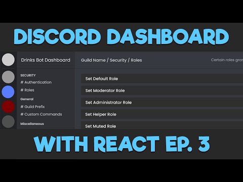 Discord Dashboard w/ React #3 - Custom Dropdown Menu