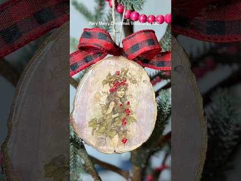 Fairy Merry Christmas Transfer Holiday Release by IOD 2023 #iod #iodchristmas #creatingwithshannon