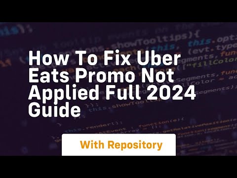 How to fix uber eats promo not applied full 2024 guide