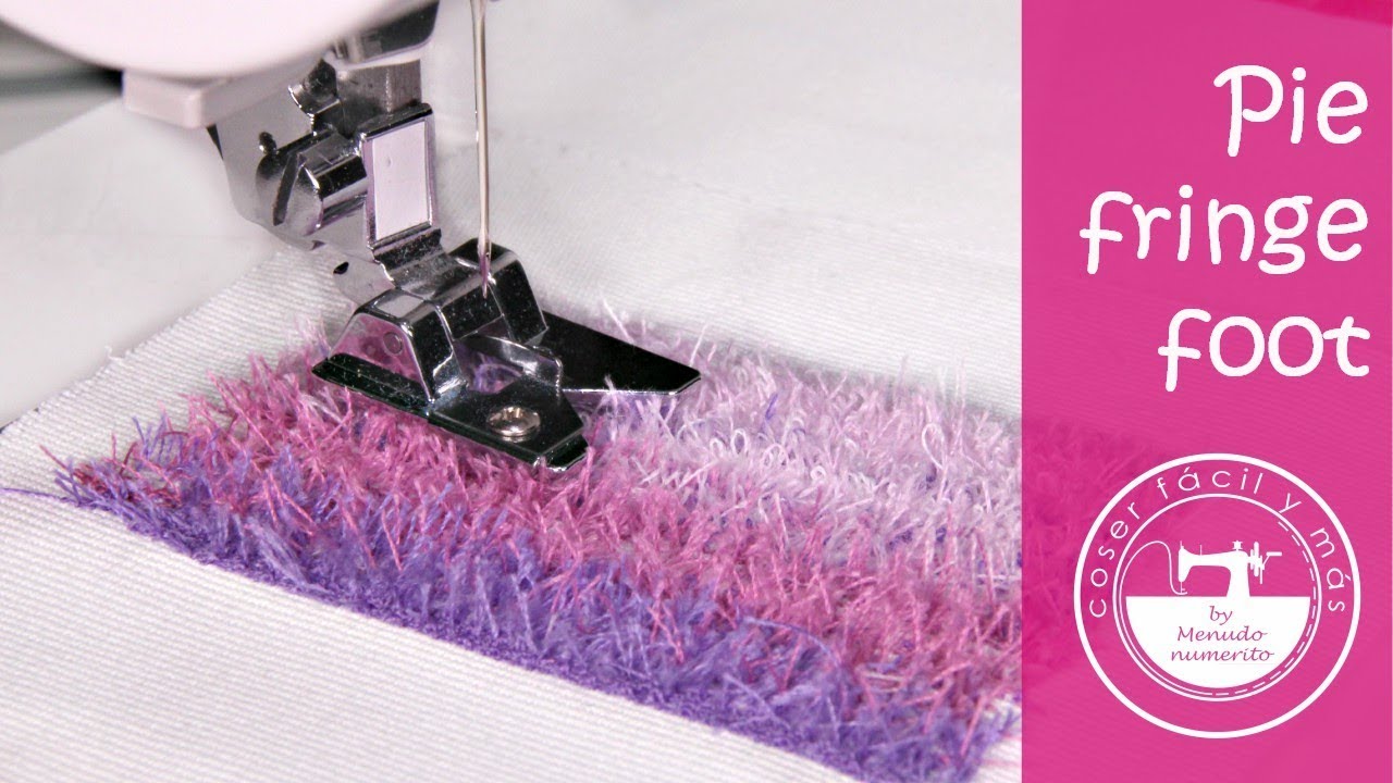 Prensatelas fringe foot para decorar tus costuras