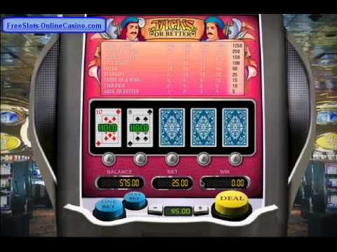 Easy Money on Videopoker Jacks Or Better in Free Slots Casino