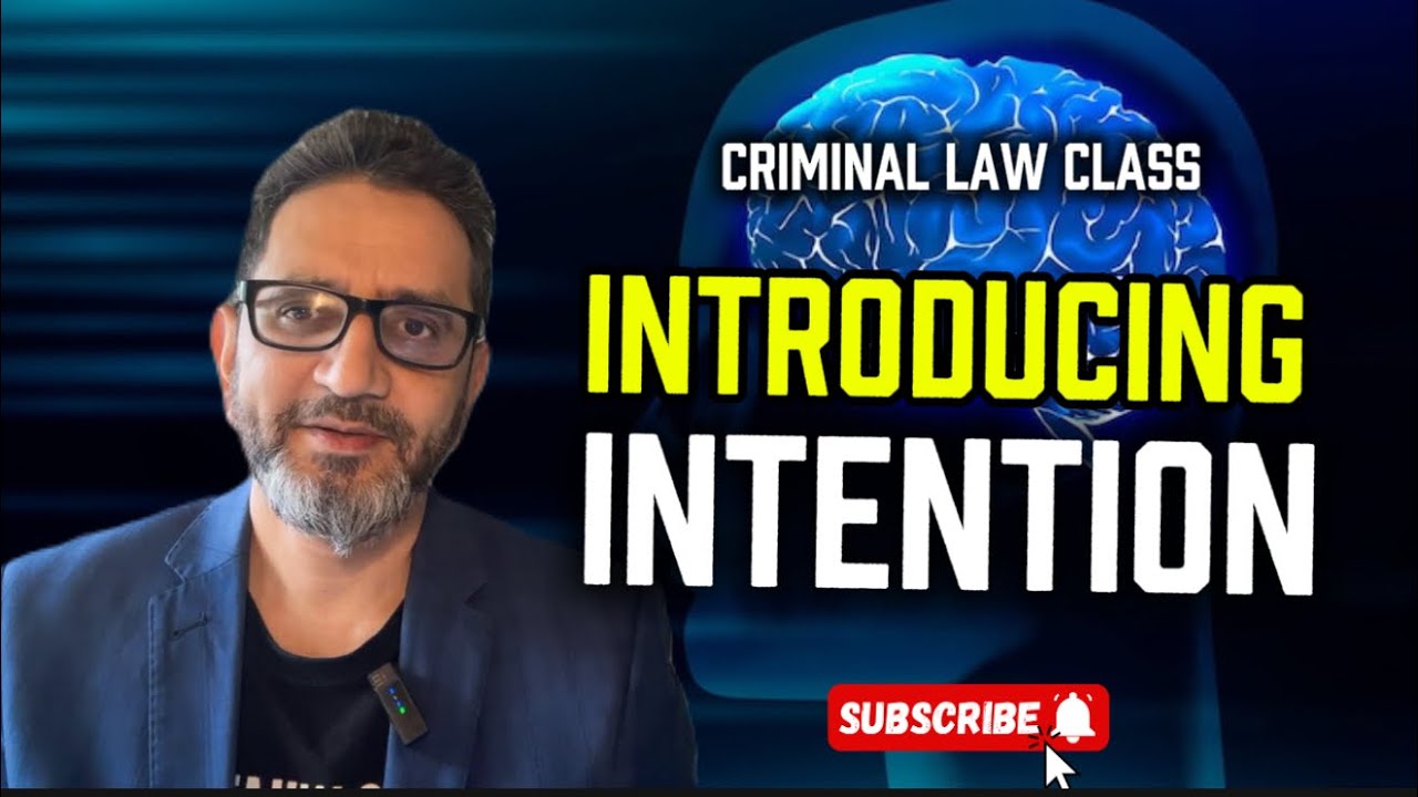 Mens Rea - Introducing INTENTION and how it differs from MOTIVE.