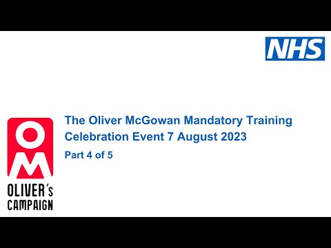 Part 4 of 5 - The Oliver McGowan Mandatory Training Celebration Event 7th August
