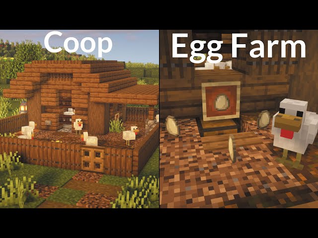 How to make chicken coop in Minecraft