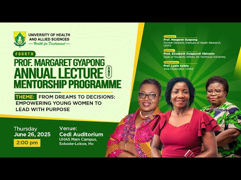4th Prof. Margaret Gyapong Annual Lecture & Mentorship Programme