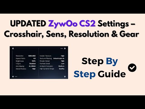 UPDATED ZywOo CS2 Settings – Crosshair, Sens, Resolution & Gear (2025)
