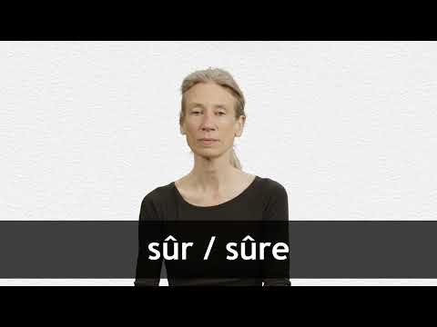 How to pronounce SÛR / SÛRE in French