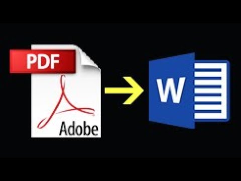 how to convert PDF to WORD document offline