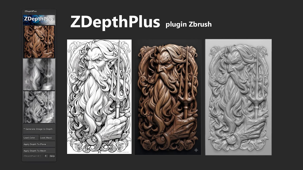 How to Use ZDepth Plus in ZBrush — Tutorial