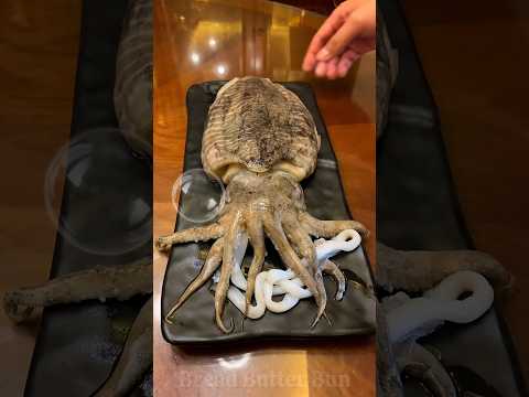 Grilling Cuttlefish 😋 Tasty Recipes (2024) 😋 | BreadButterBun | #shorts #food #cooking #trending
