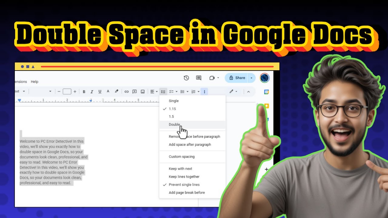 How To Double Space In Google Docs | Formatting Tutorial (2025)