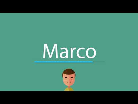 How to say Marco