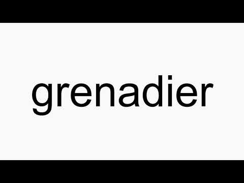 How to pronounce grenadier