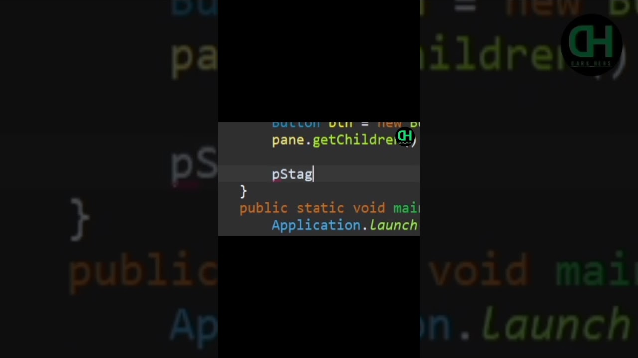 Create Button in JavaFX #DarkHers #darkhers #program #code #java #bhfyp #youtubeshorts #shorts