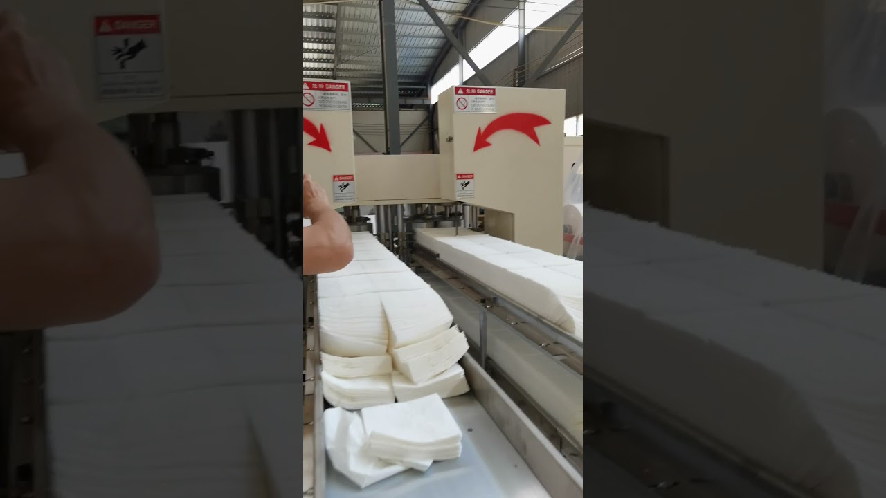 Máquina automática para hacer servilletas de papel tipo hoja